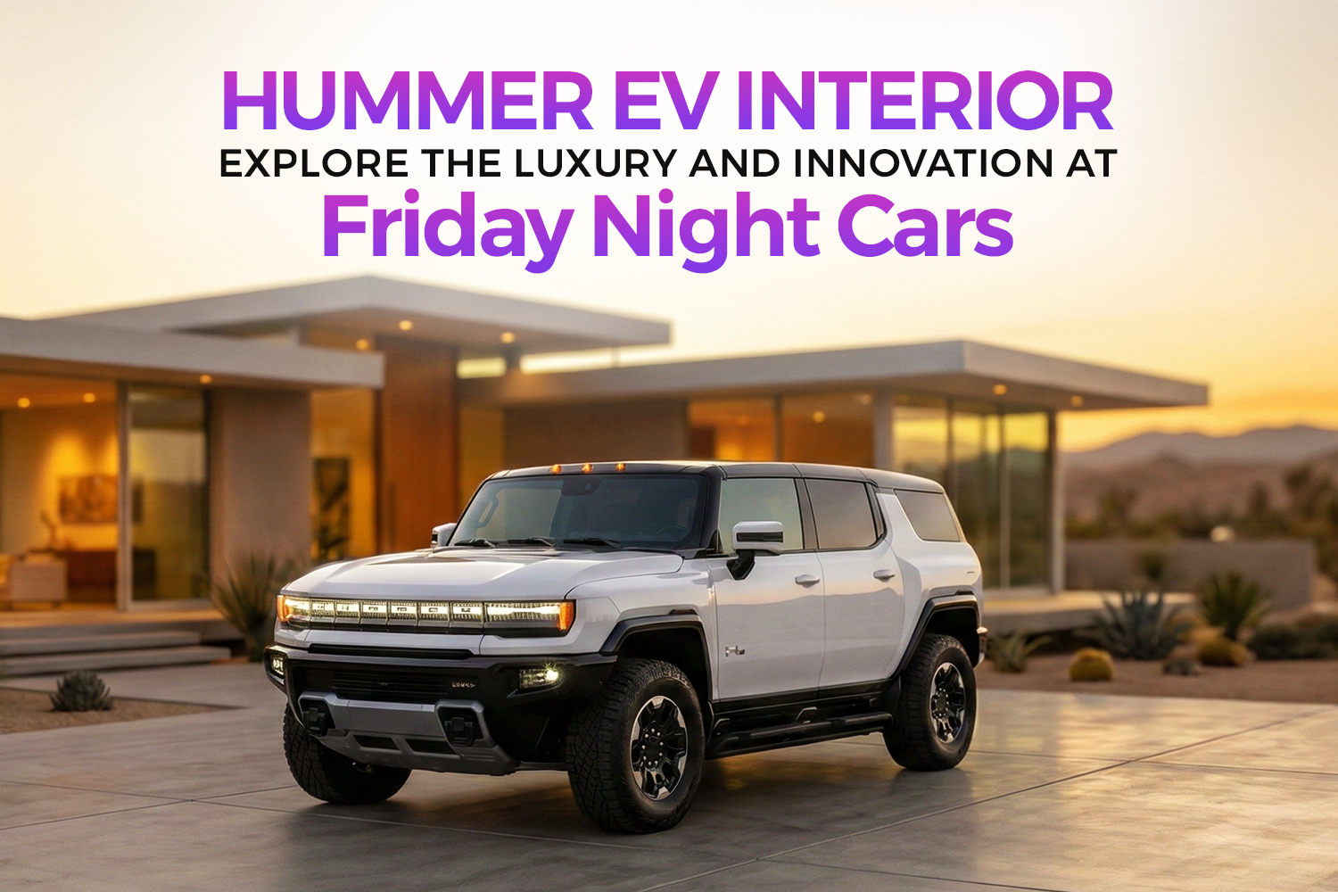 Hummer EV Interior – Explore the Luxury and Innovation at Friday Night ...